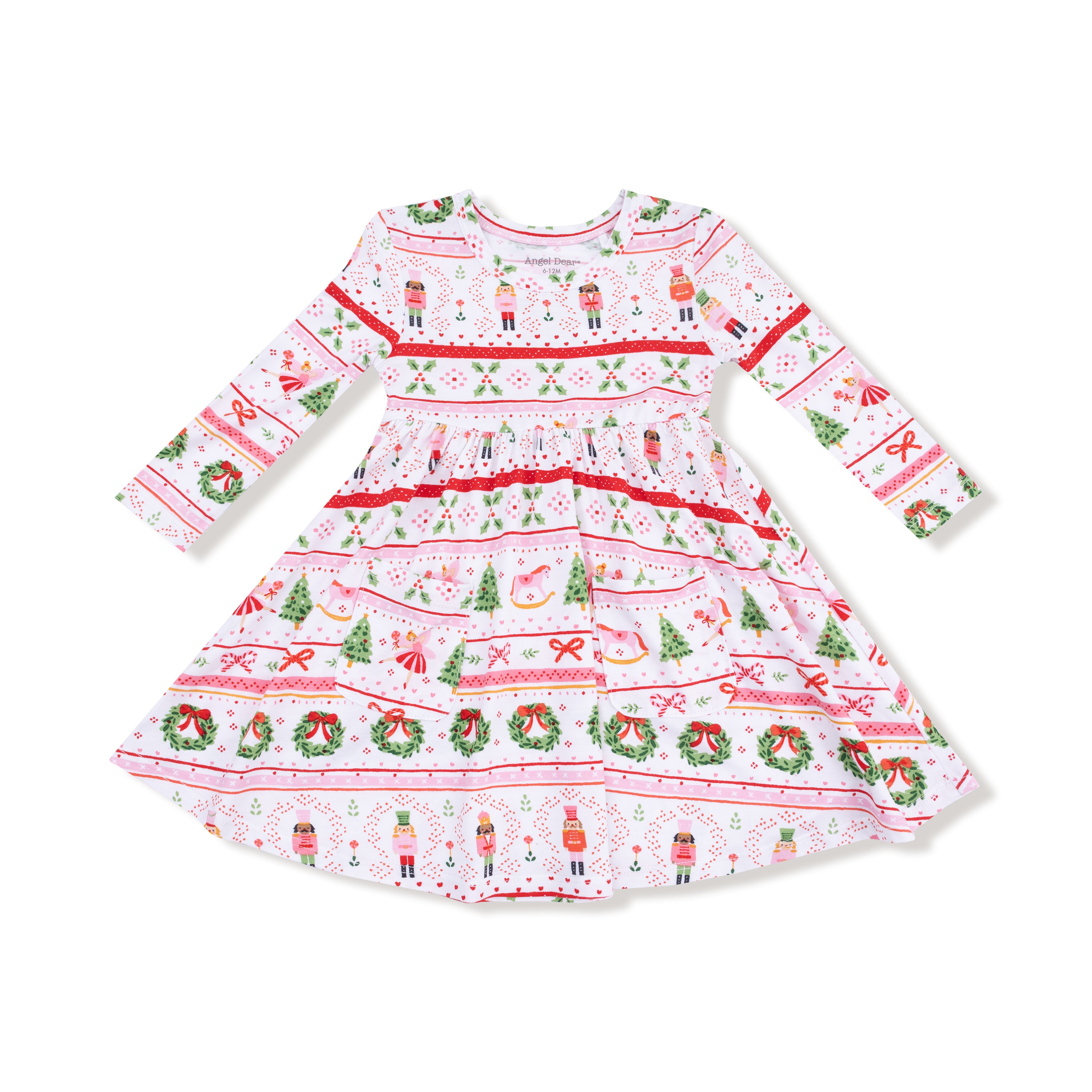 Twirly L/S Dress, Sugar Plum Fairy/Nutcracker Fair Aisle – Little Bird ...